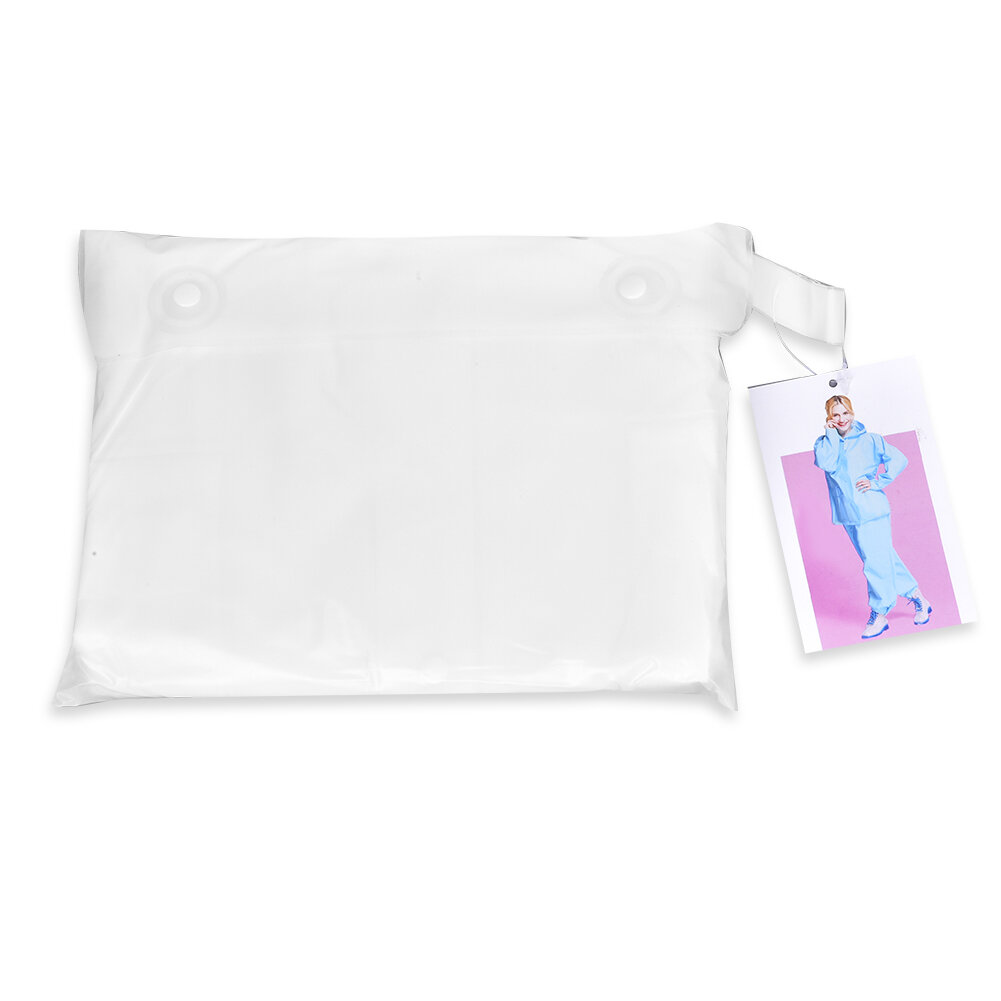 Модный унисекс плащ из ЭВА, прозрачный плащ, уличный плащ, брюки (L)