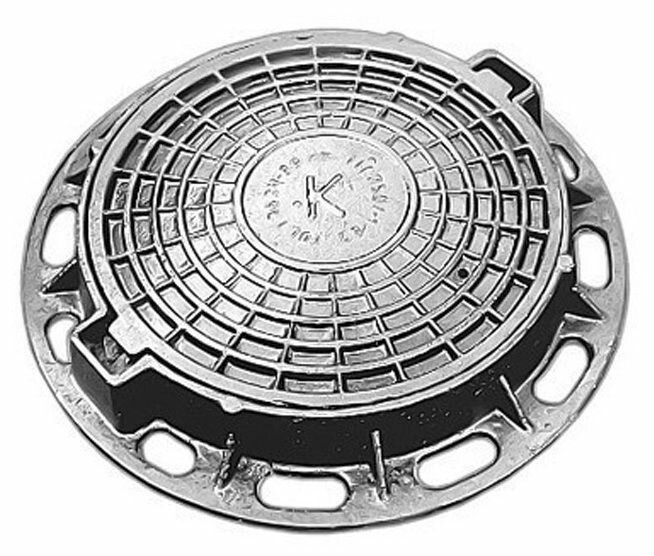 Люк чугунный тяжелый К 850х655х105мм