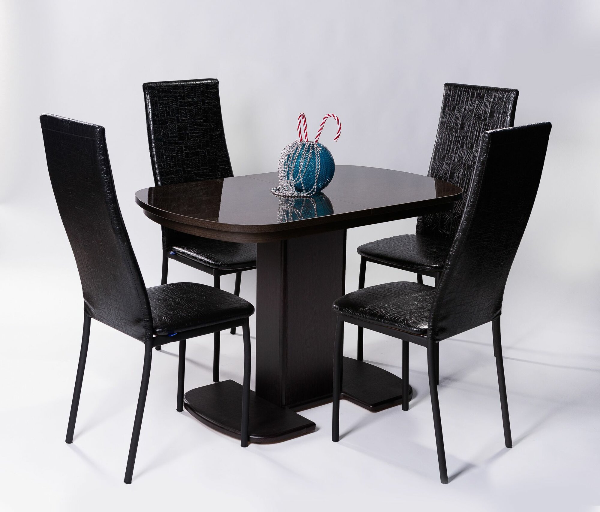 Обеденная группа Элегант/Пекин Венге/Чёрный