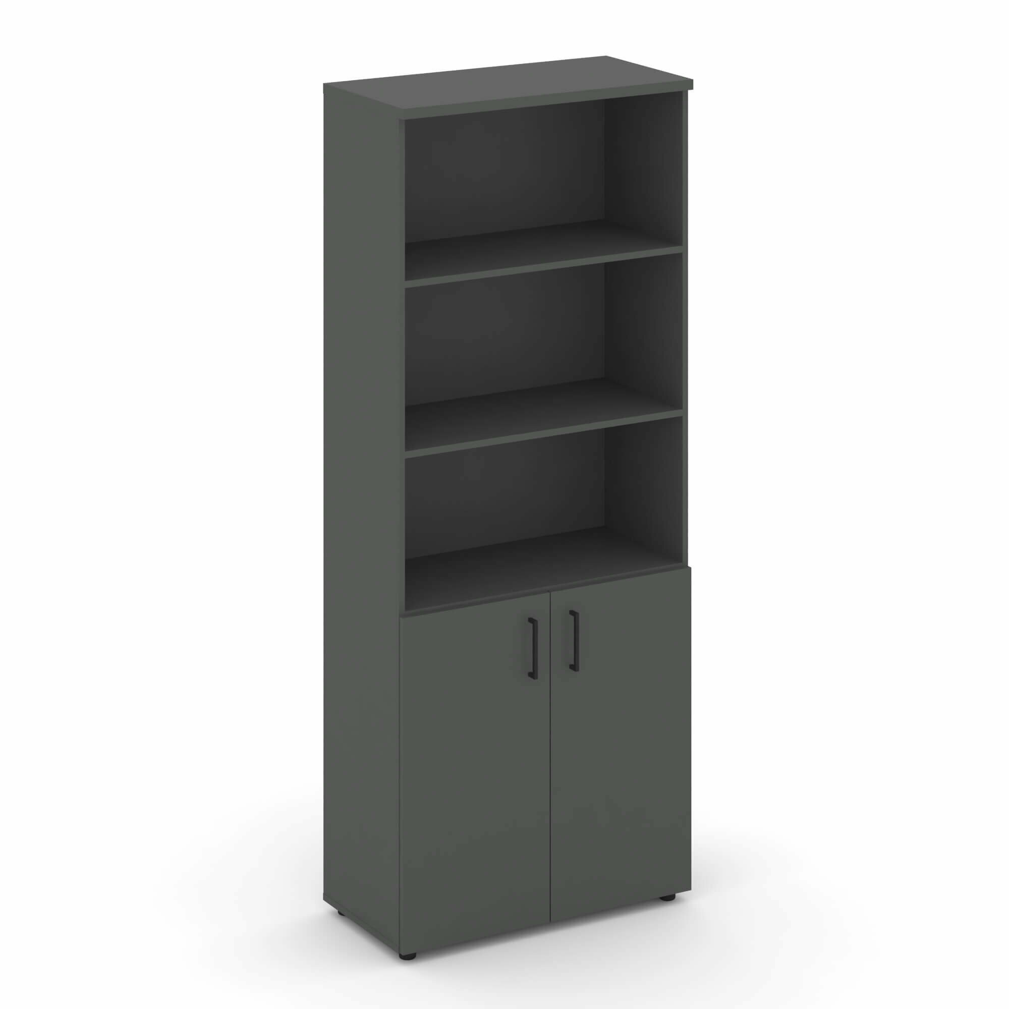 Шкаф высокий с низкими дверьми Стайл Проджект/Style Project Riva SN. STS. E-101 з. ст лхдф Антрацит 796*400*1982