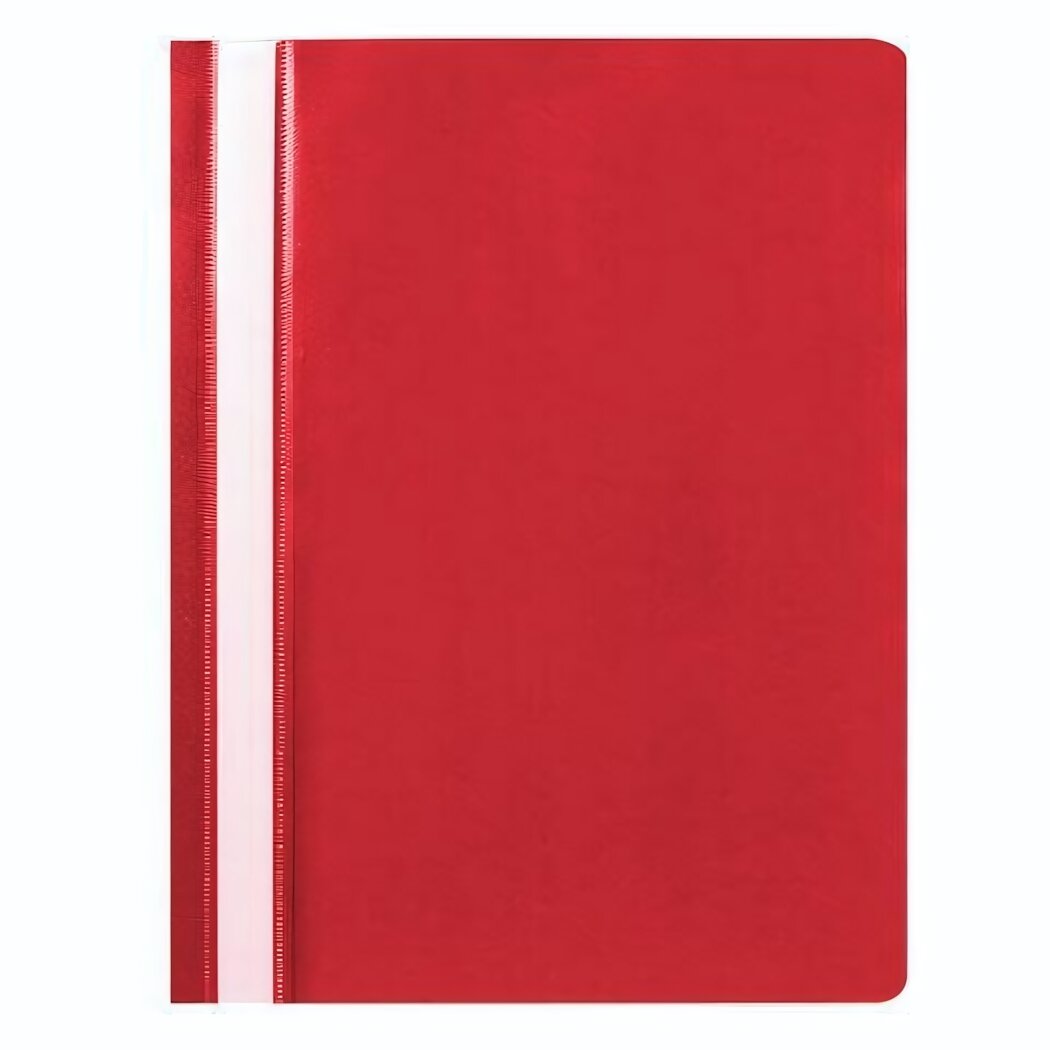 Скоросшиватель STAFF А4, пластиковый, красный, 100/120 мкм — надежная фиксация документов