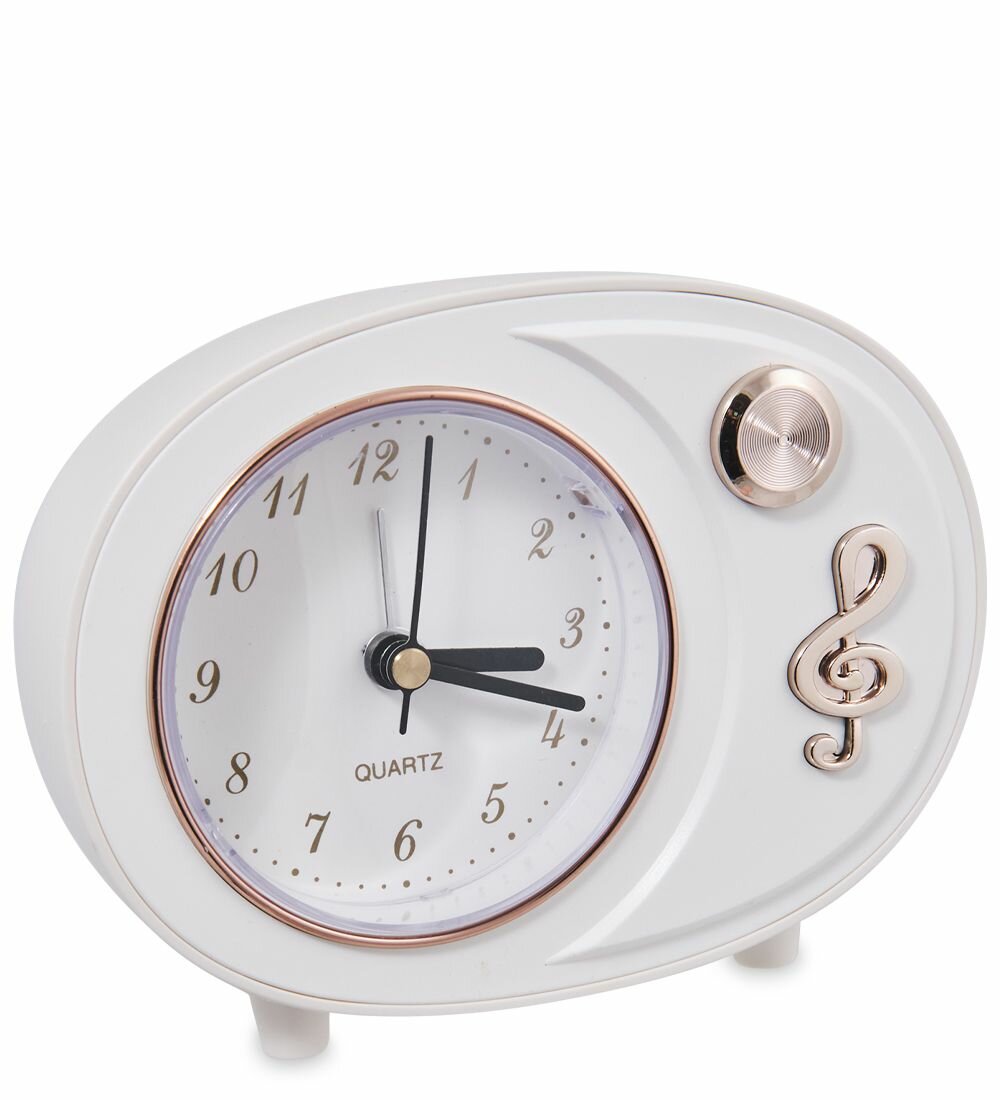 Будильник 'Скрипичный ключ' белый