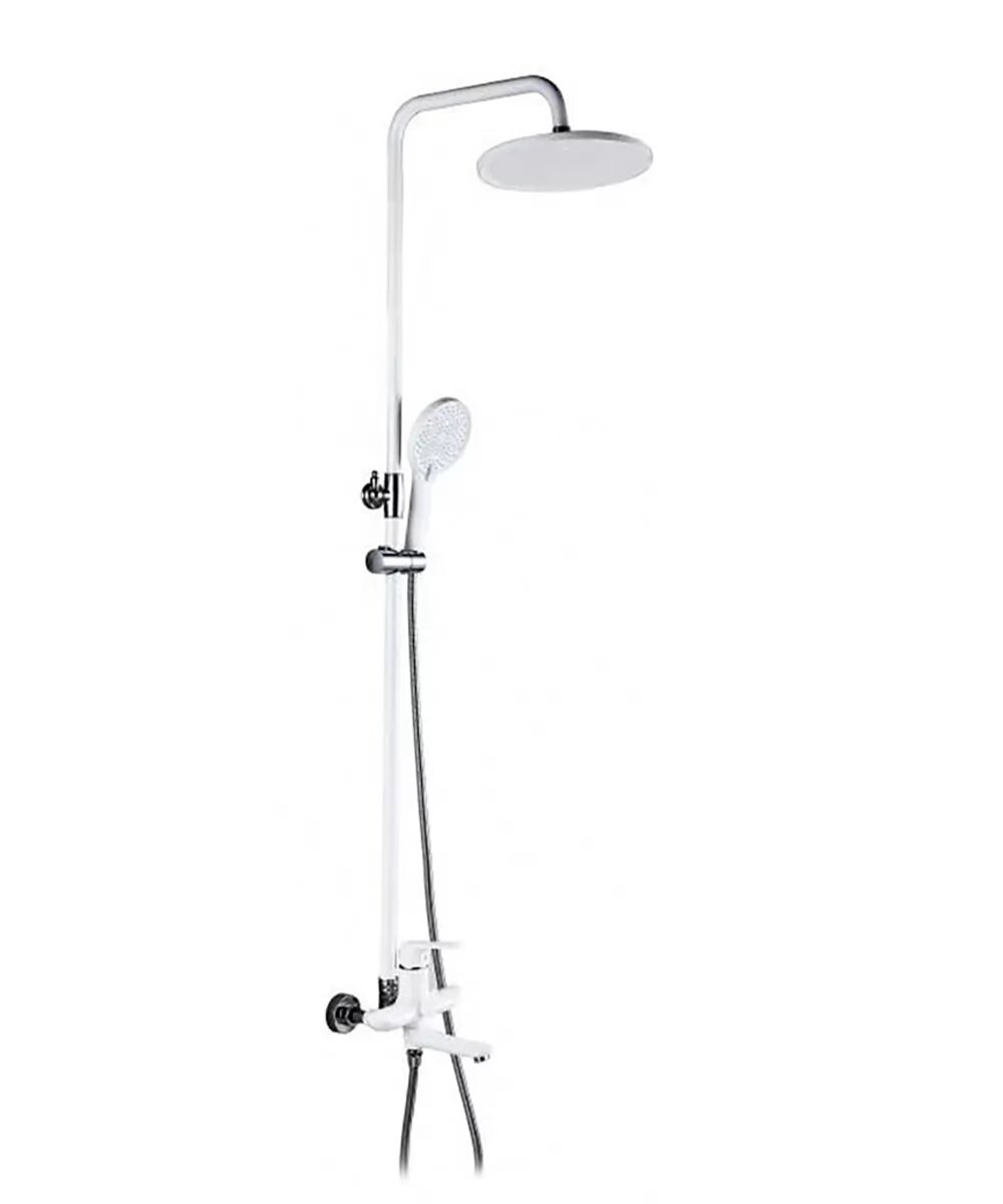 Душевая система для ванны и душа из латуни с тропическим душем GZ24061-F белый от бренда Ganzer