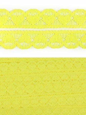 Кружево капроновое №192-2 015 Яр. желтый