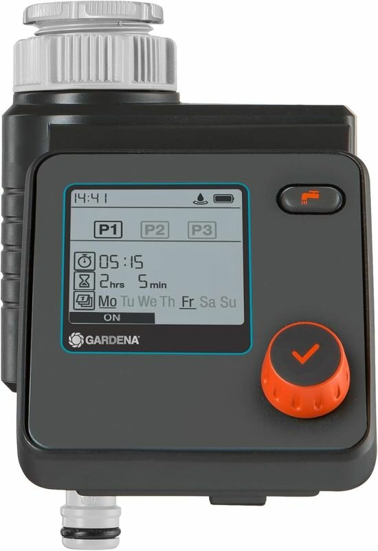 Система управления поливом Gardena Water Control Select, гибкий полив с 3 графиками