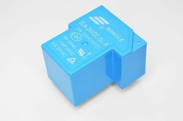 Реле SONGLE SLA-24VDC-SL-A электромагнитное 24 В 1 А SPST-нормально разомкнутый 4 штекера 27,6x32мм 1 шт