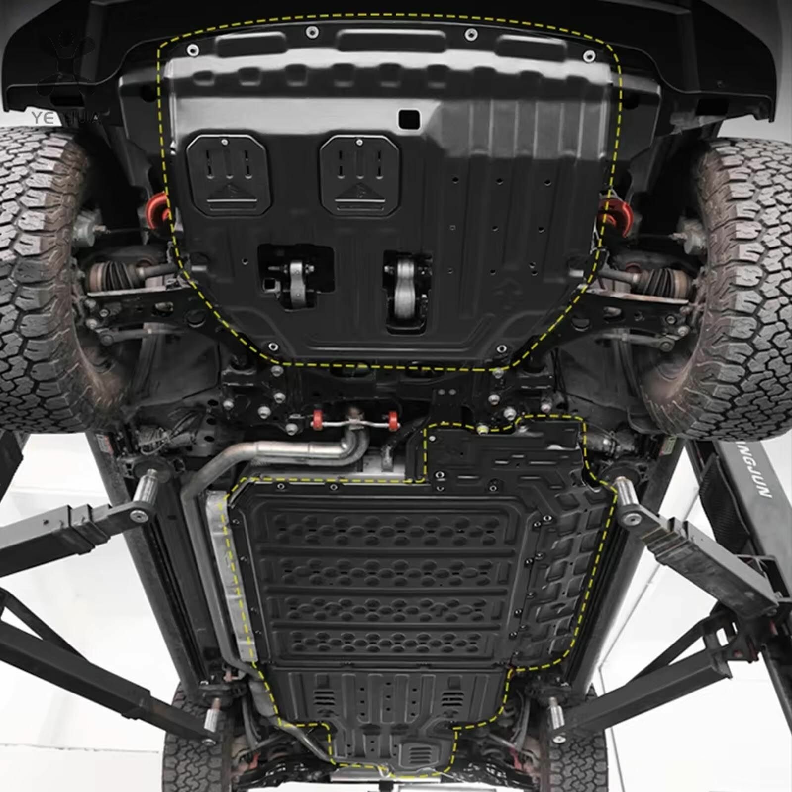 Защитная пластина двигателя, легкосплавное шасси, для GWM Great Wall Haval Raptor Meng Long 2023 2024