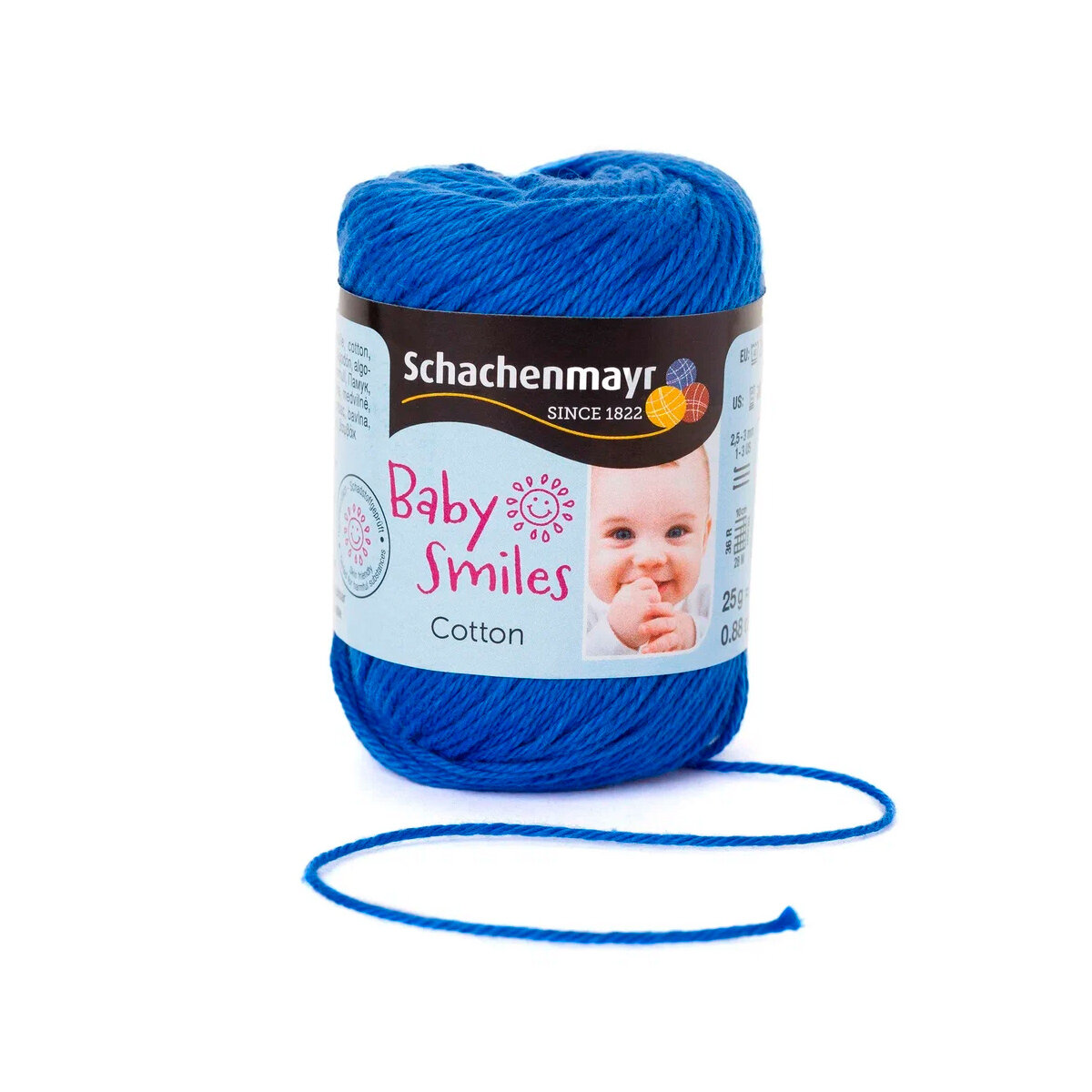 Cotton /Коттон/ пряжа Schachenmayr Baby Smiles, MEZ, 9807350 (01053, *, himmelblau (голубое небо), голубой)