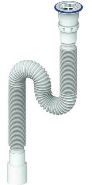 Гофросифон Unicorn 1 1/2", 40х50, 1500 мм D240