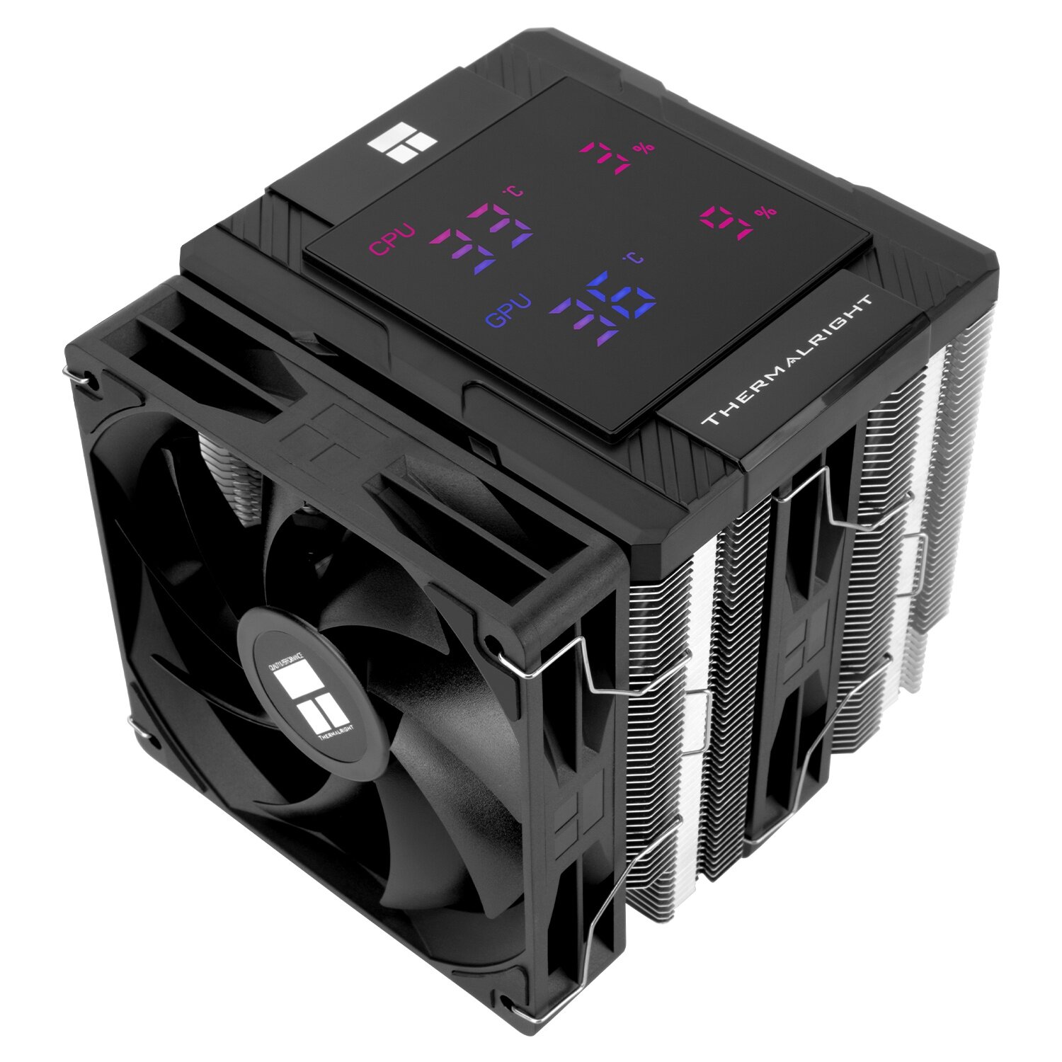 Кулер ЦПУ Thermalright Peerless Assassin 120 Digital Black высота 162 мм, 1850 об/мин, 26 дБА, PWM, черный