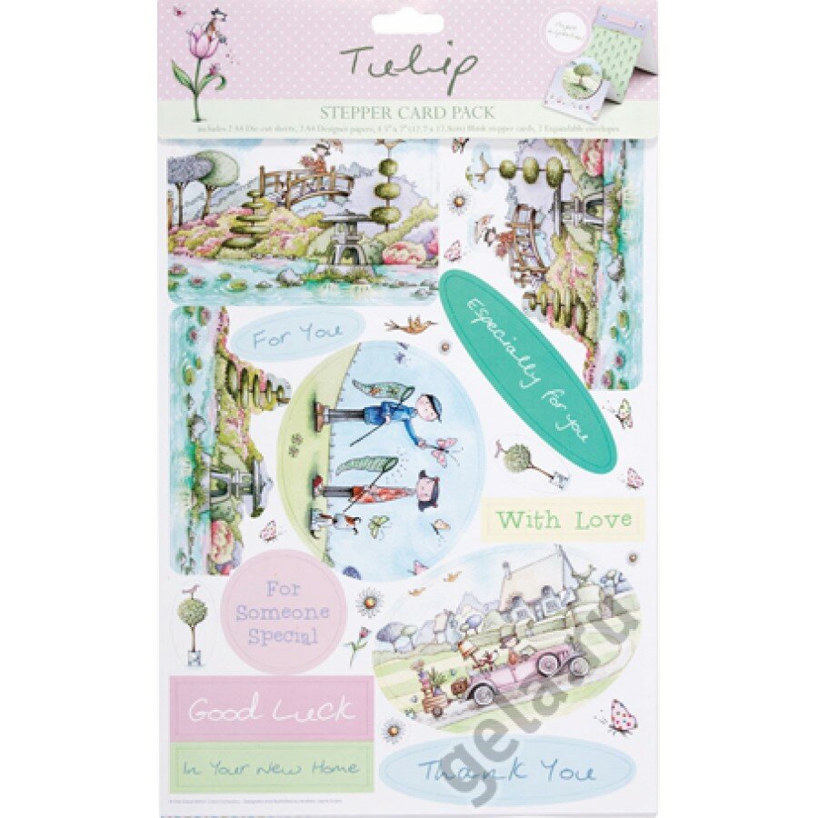Набор для создания открытки Прогулка, TULIP, 4 шт DOCRAFTS TLP169101