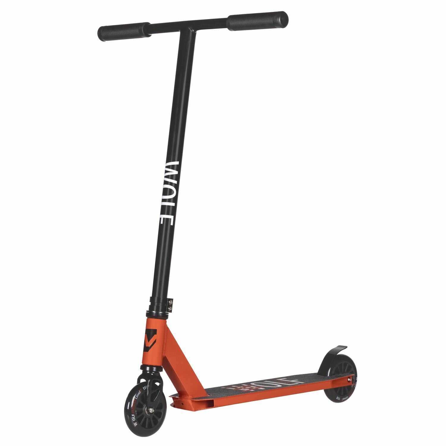 Самокат Novatrack "Wolf 20", трюковой, алюминиевый, для мальчиков, 110мм, красный