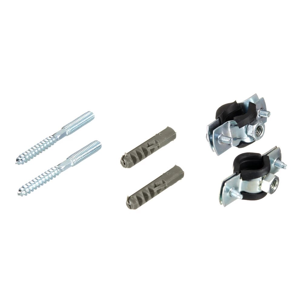 Хомут сантехнический 3/8" 16-20 мм оцинкованная сталь со шпилькой и дюбелем (2 шт.)