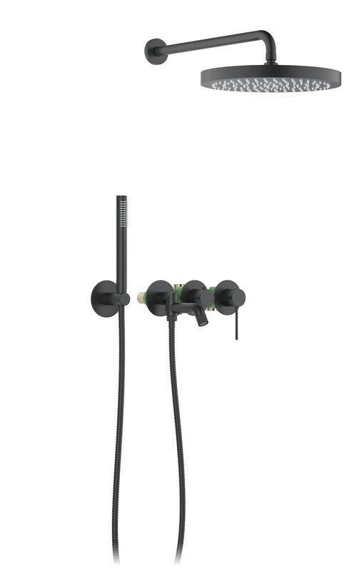 Душевой комплект Timo Saona SX-2348/03SM С внутренней частью, черный