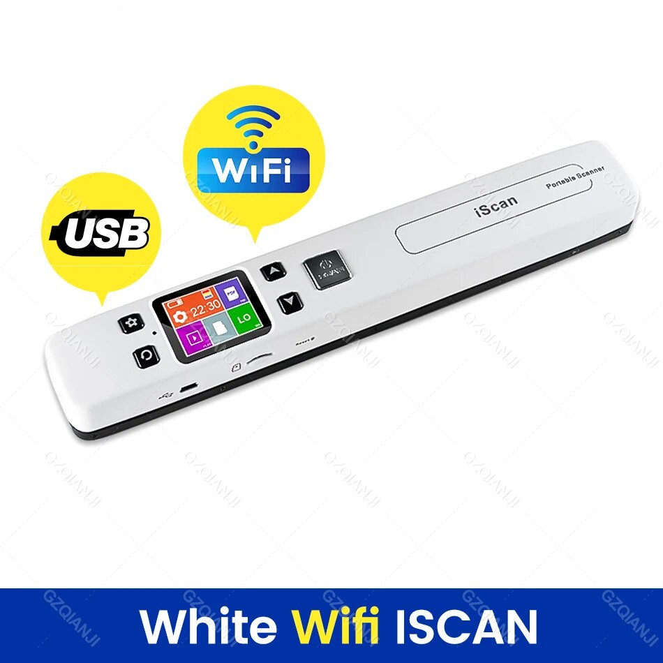 GZISCAN02 Портативный сканер документов A4 USB WIFI WHScan