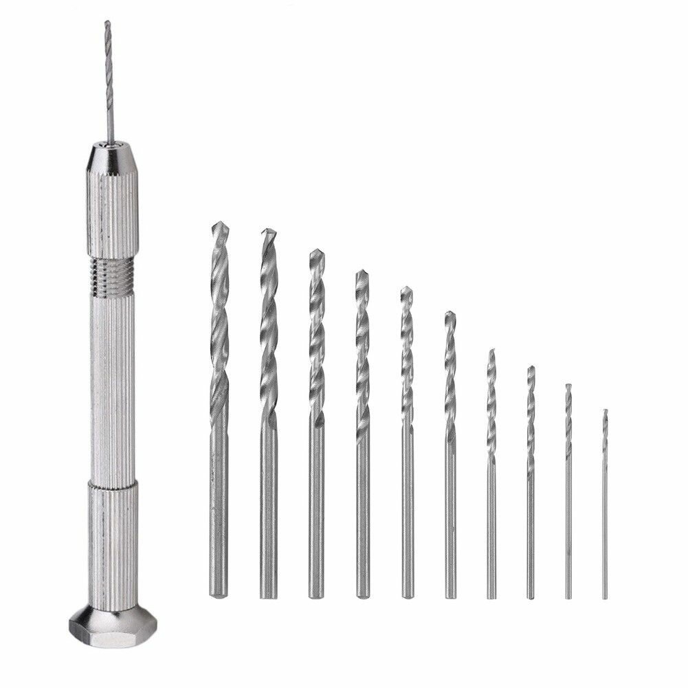 OZ-HRHO Мини-Ручная Дрель С Быстрозажимным Патроном 10шт 0,8 мм-3,0 мм HSS Сверла Для Инструмента DIY