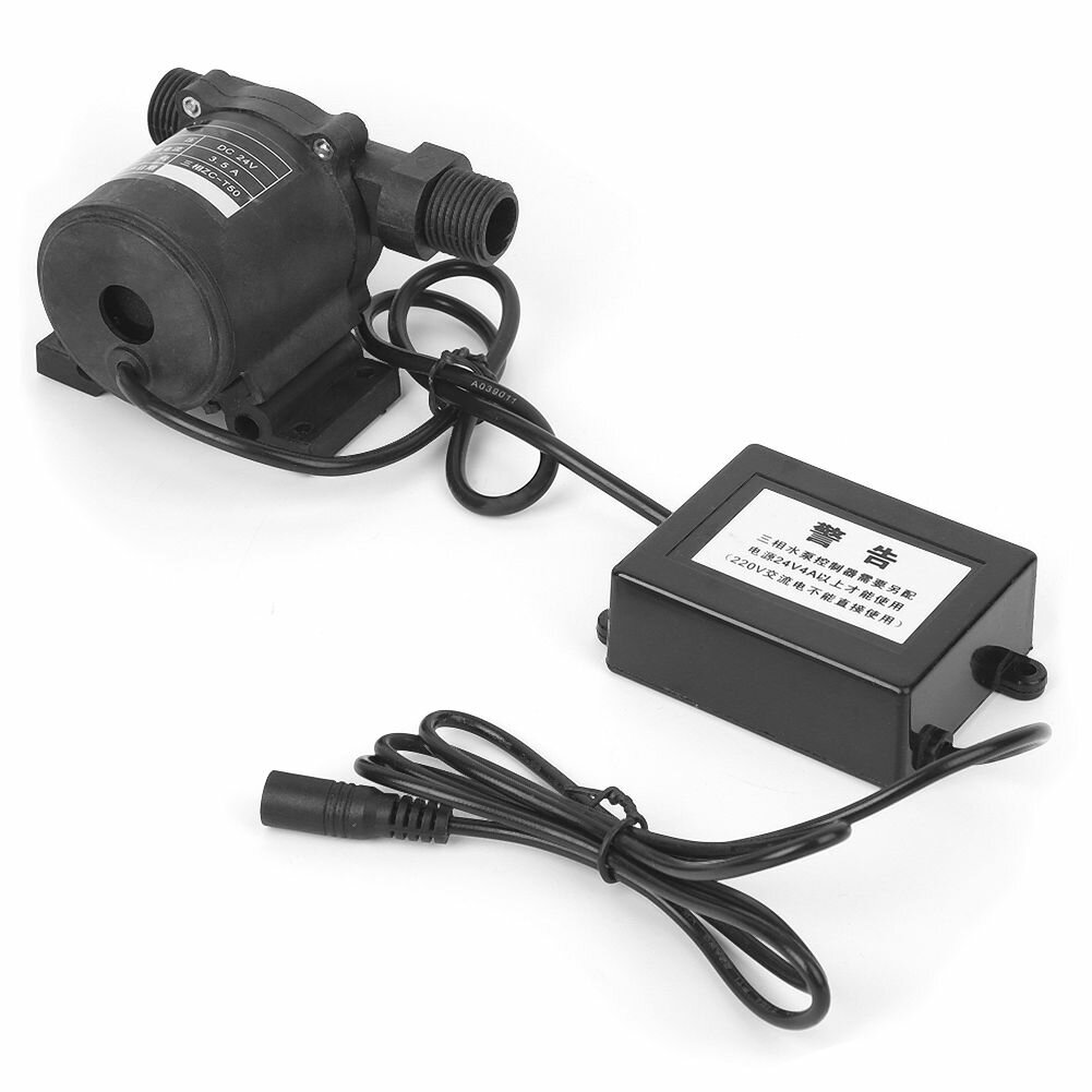 24V T50 Трехфазный бесщеточный водяной насос Мини-погружной насос Водонепроницаемый для усилителя