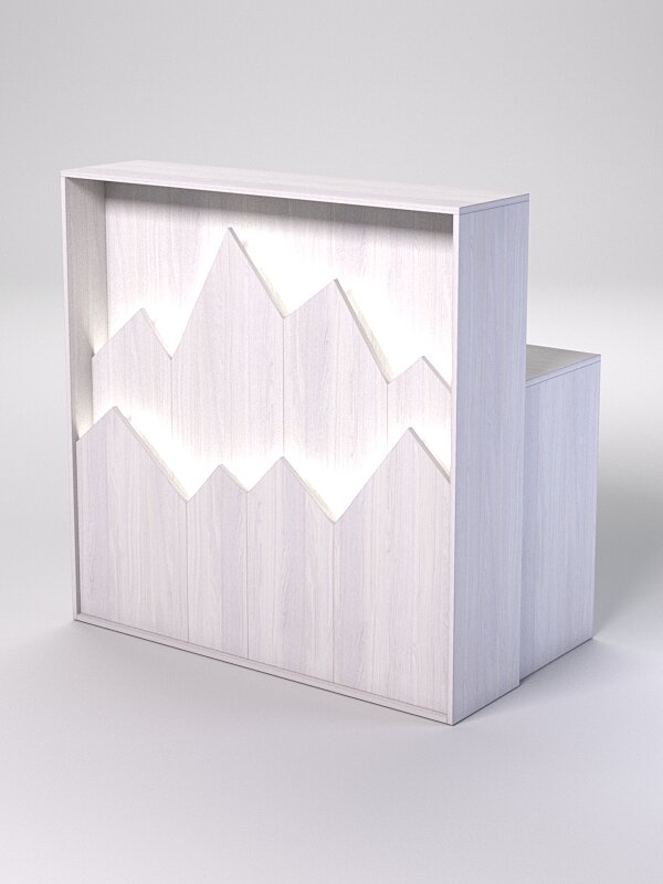 Стойка-Ресепшн №73-1200, Ясень Анкор U31104. Производитель товара - компания Westcom.