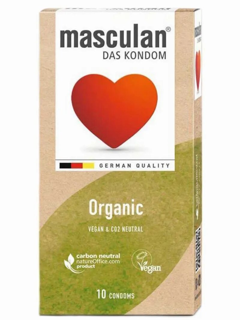 Презервативы Masculan Organic / Маскулан Органик, ультратонкие, 10 шт.