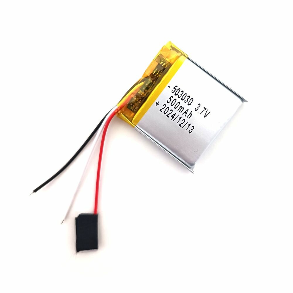 Mpow 059 аккумулятор для беспроводных наушников 3.7v 500mAh 3 провода 5x30x30 503030 батарейка подходит на блютуз наушники и гарнитуры Терабайт Маркет