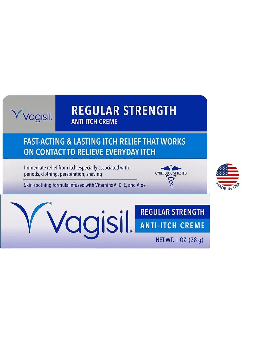 Крем Vagisil Regular Strength Anti-Itch Feminine при зуде