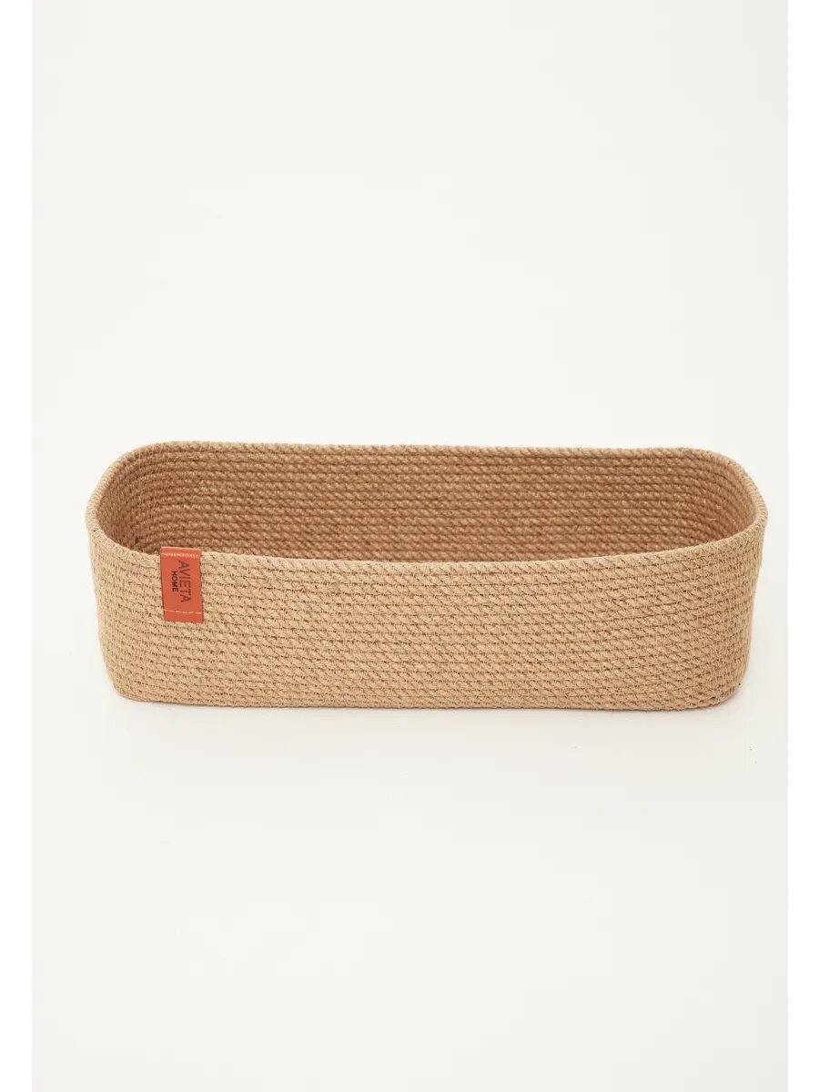 Корзинка для хранения плетеная 37x15x10