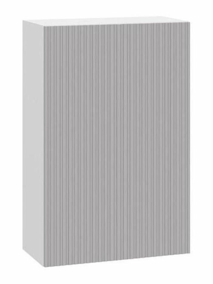 Кухонный модуль навесной, шкаф Стайер с полками, с доводчиками, 60х29.6х91.2 см, Белый / Нео