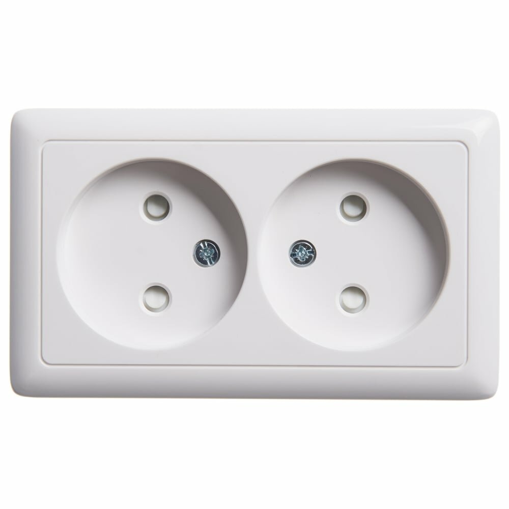 Двойная розетка Systeme Electric ХИТ