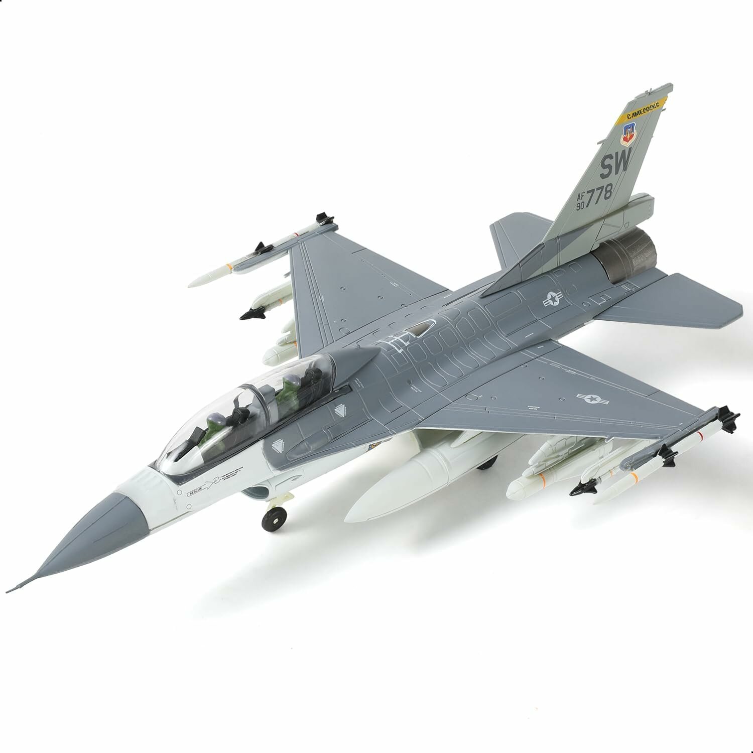 Модель истребителя F-16D Block 42 "MiG Killer" (90-0778), 1:72. Готовая, металлическая. Коллекционная, подарок.