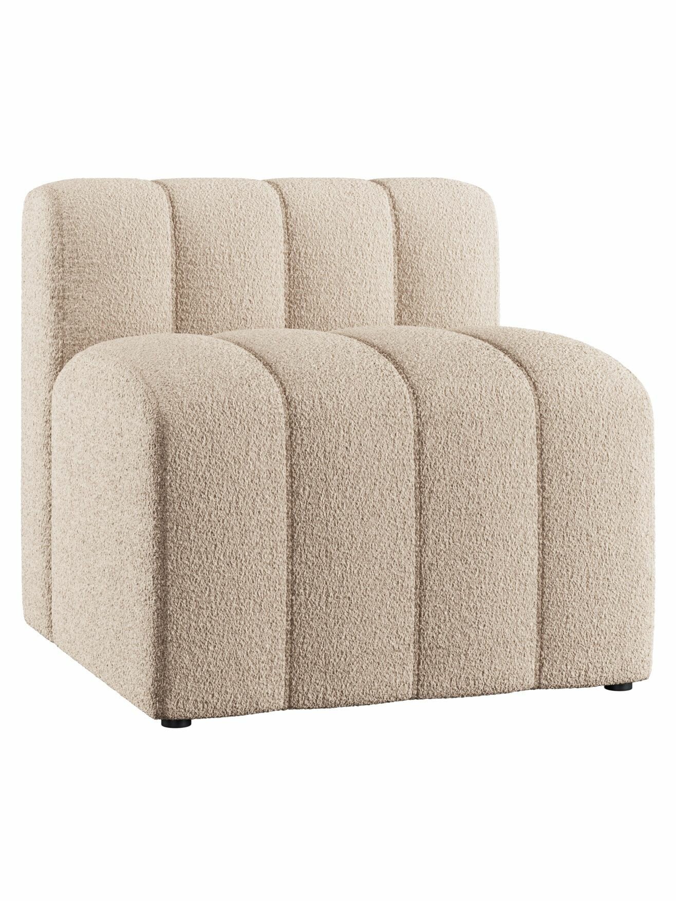 Кухонный диван, уголок Эра, с мягким сиденьем, со спинкой, 67х70х67 см, Бежевый, букле