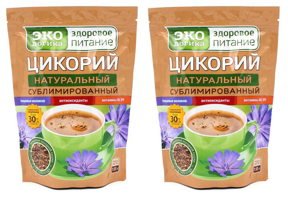 Экологика цикорий сублимированный в пакете, 150 г, (Набор из 2 шт)