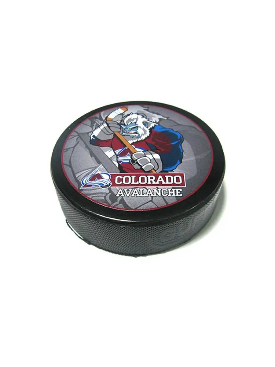 Шайба Sportfanat Colorado Avalanche Mascot, 76 мм, цвет черный