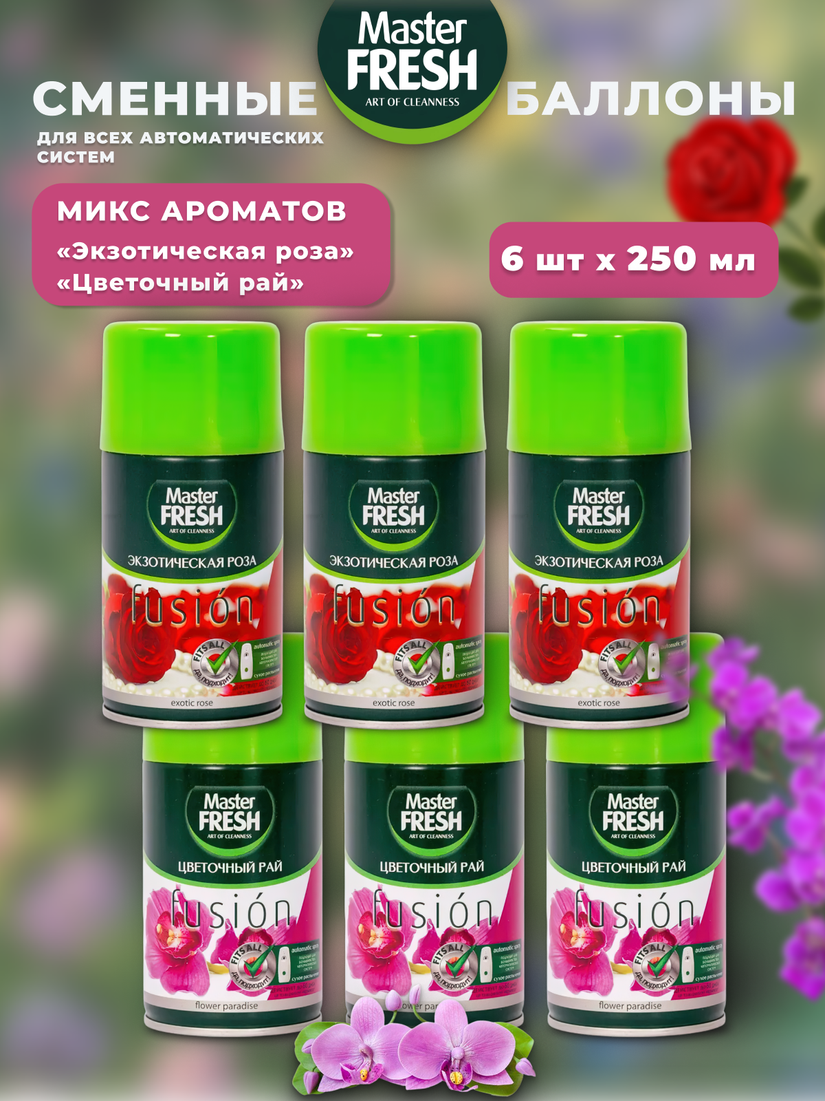 Освежитель воздуха Сменный баллон (для Airwick) 6шт по 250мл
