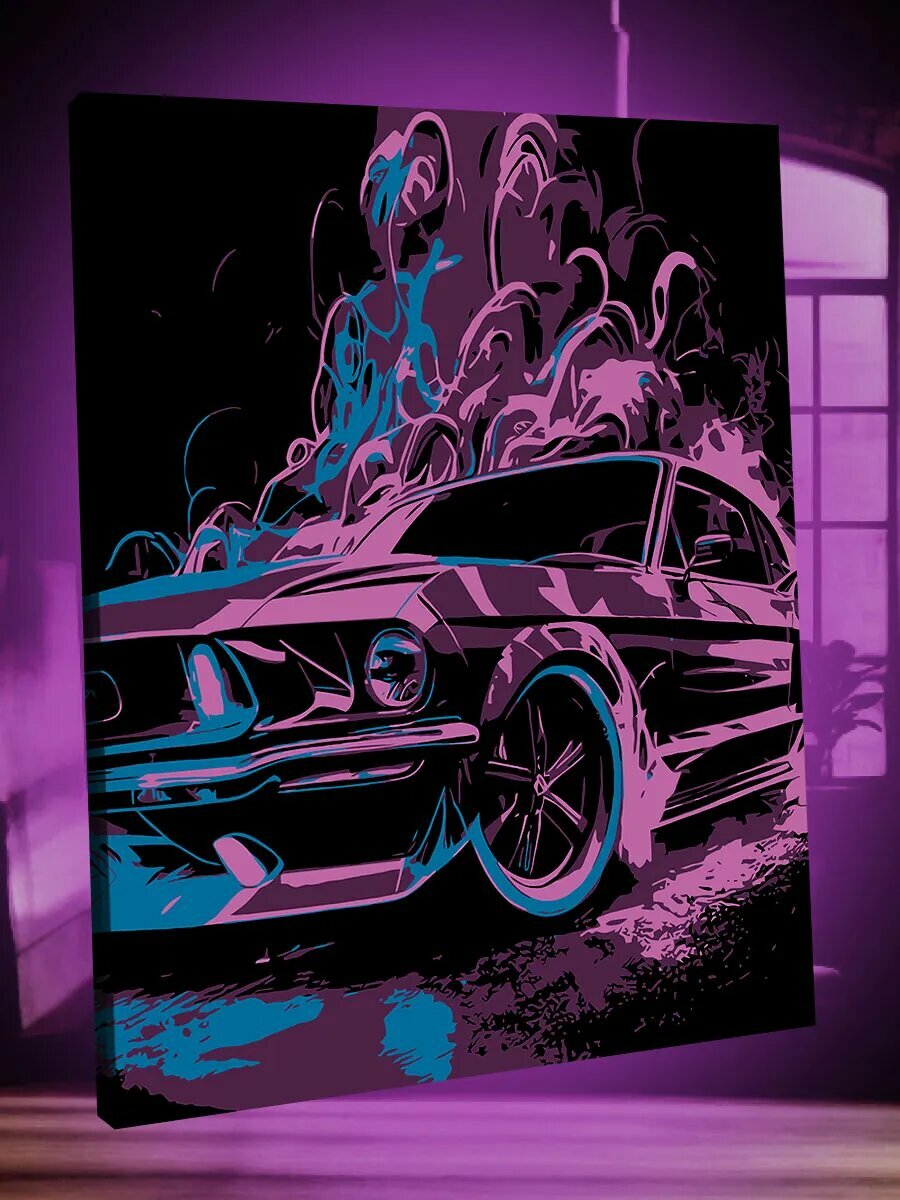 Картина по номерам Mustang