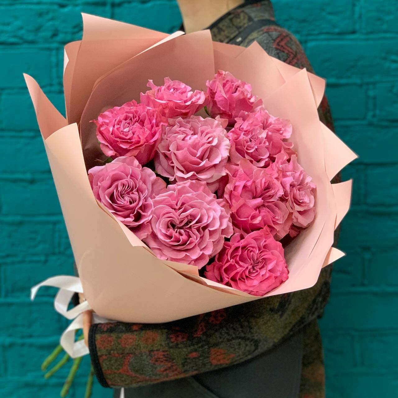 Букет из 11 розовых роз