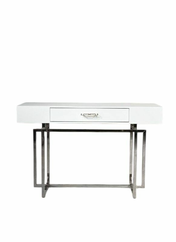 Стол-консоль Гарда-1 P-MJ-003, 120х40х76 см, серебро