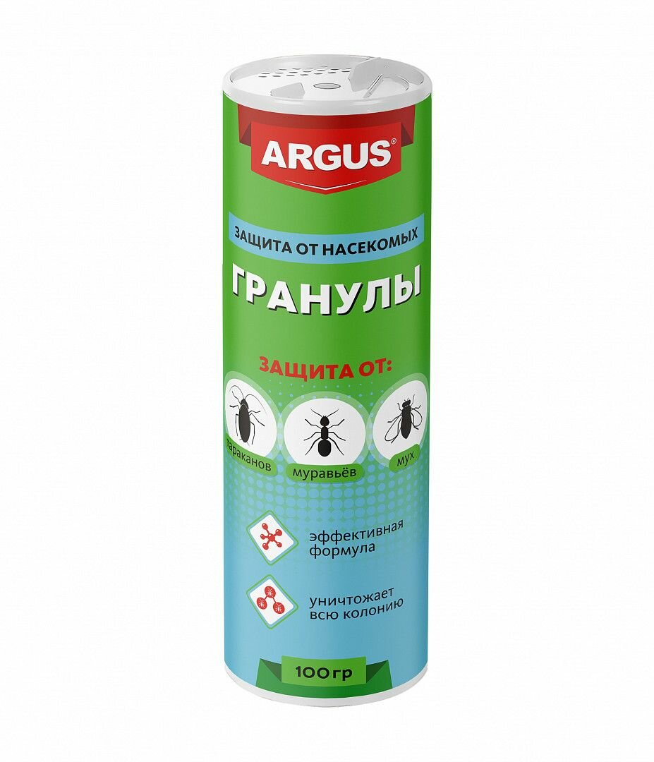 ARGUS гранулы от муравьев и МУХ 100гр. (туба)