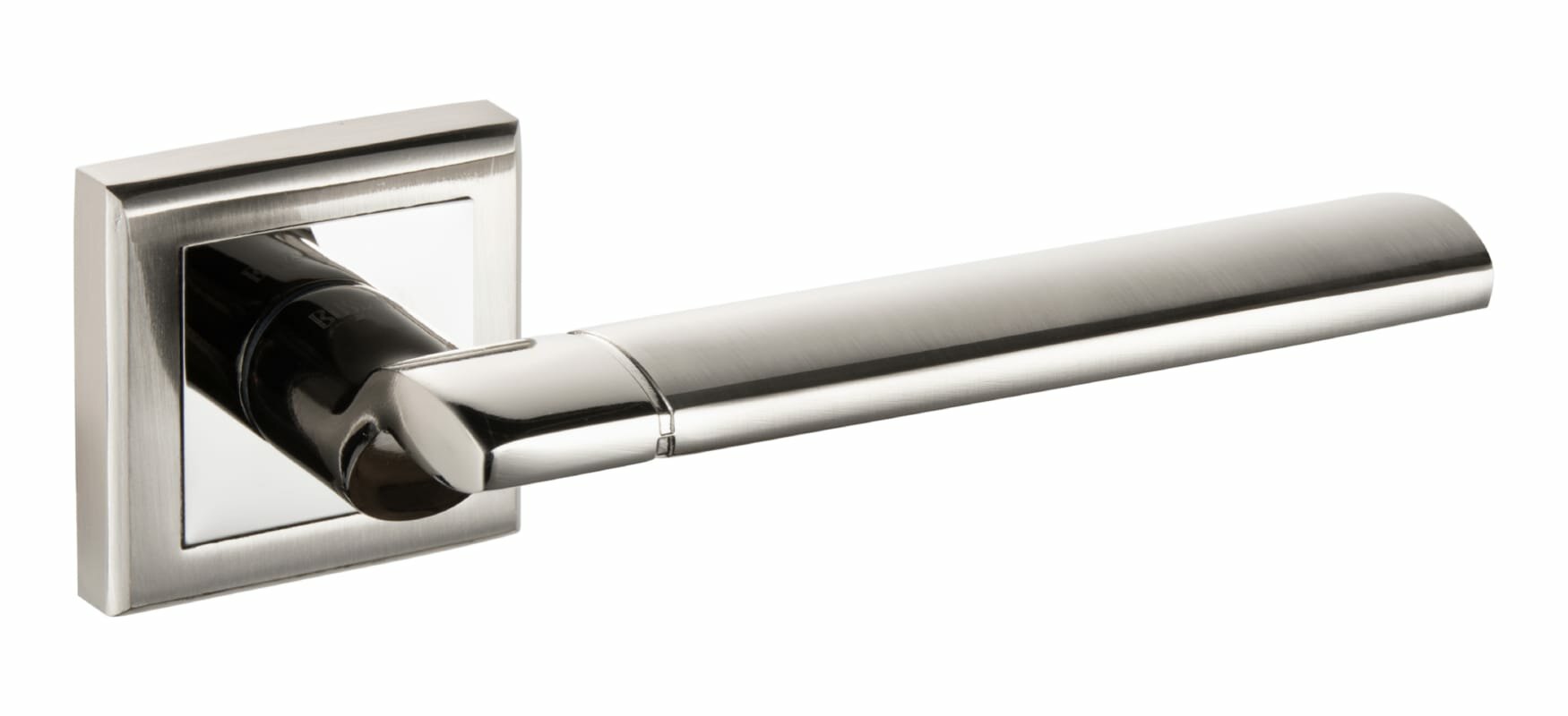 Ручки дверные Bussare ELEVADO A-63-30 хром/матовый хром, на квадратной розетке