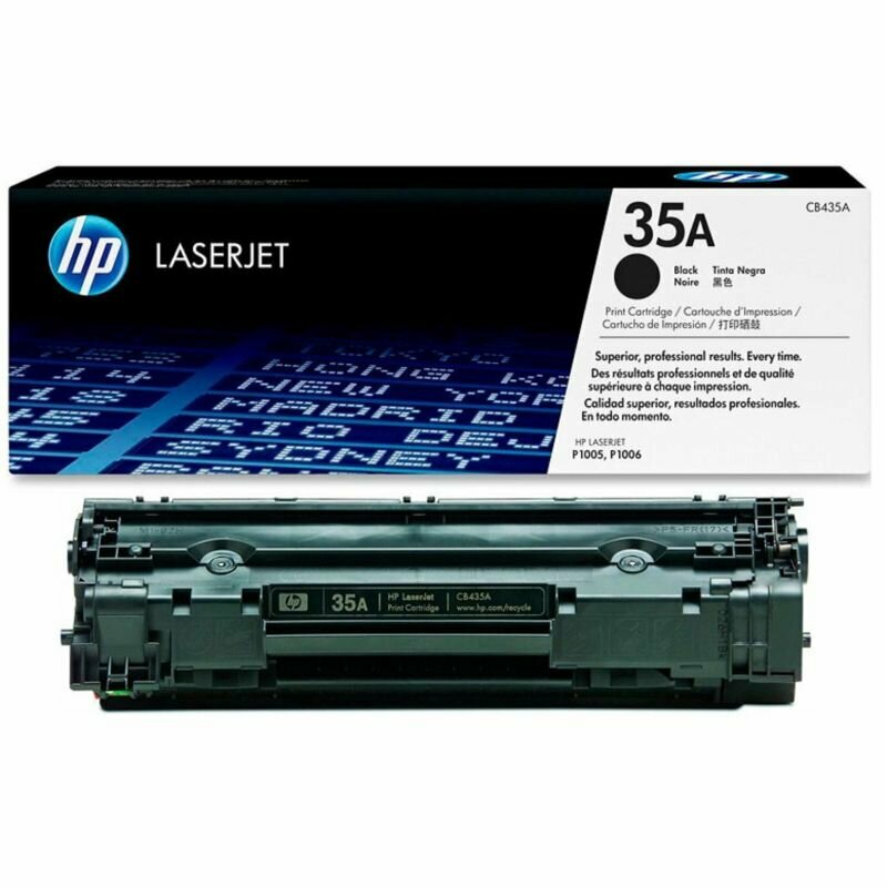 Картридж лазерный HP 35A CB435A чер. для LJ P1005/1006