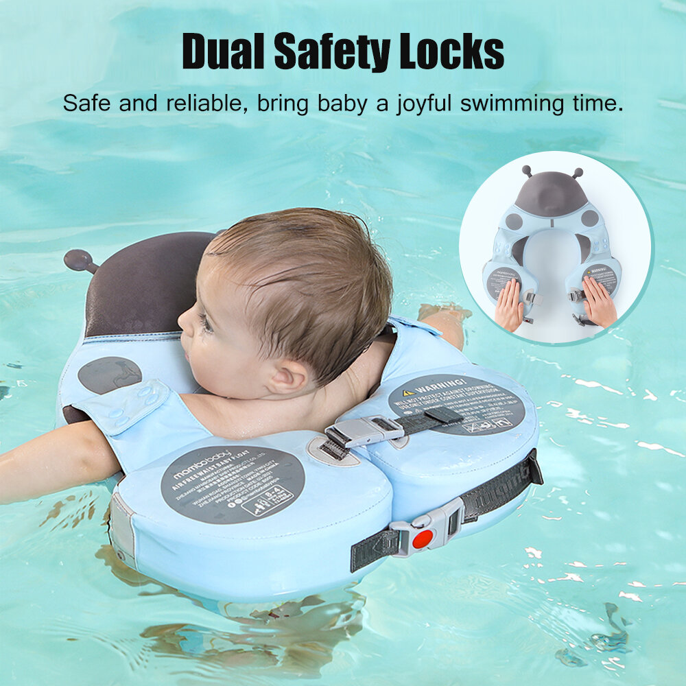 Mambobaby милый детский плавательный круг, ненадувной детский плавательный круг, мягкий водонепроницаемый, безопасный для кожи, тренировочный круг для обучения плаванию для мальчиков и девочек в возрасте от 8 до 36 месяцев