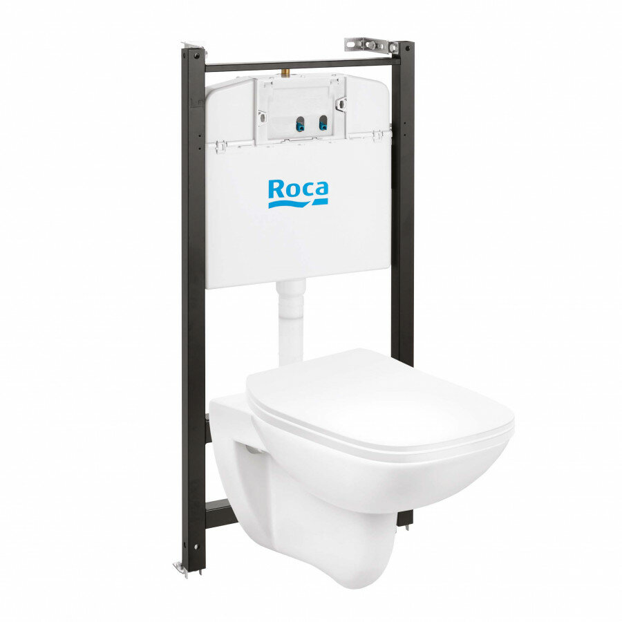 DEBBA Комплект "3-в-1" (инсталляции+подв. унитаз Rimless (безободковый)+сиденье дюропл. Slim)