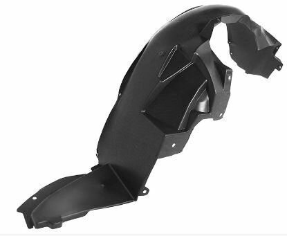 Подкрылок SAT, для Honda Jazz, левый, передний, черный, полимерный материал