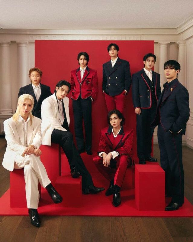 Картина для вышивания алмазной мозаикой 40х50 см, без рамки Stray Kids k-pop Круглый бриллиант