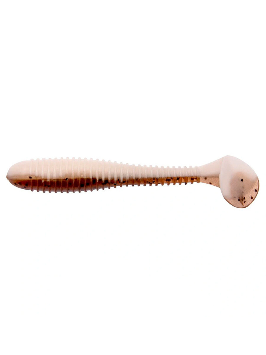 Виброхвост Helios Catcher 3,55"/9 см Rusty & White 5шт. (HS-2-005)