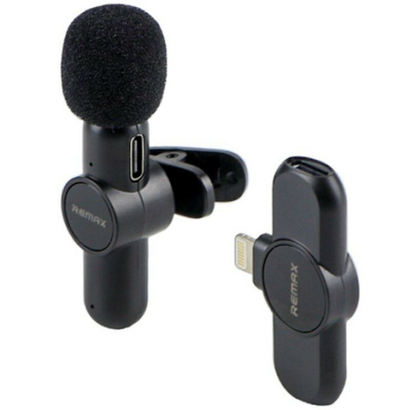 Микрофон петличный Remax K09 Lightning (Black)