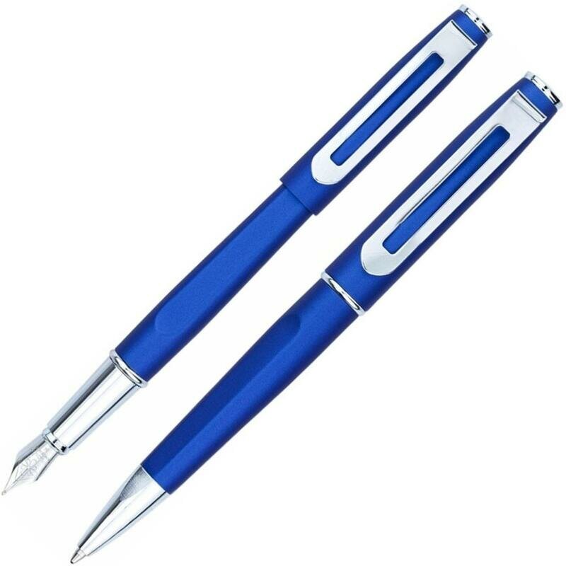Набор пишущих принадл. Diplomat Me pen (blue) шарик. и пер. ручки, D41203060