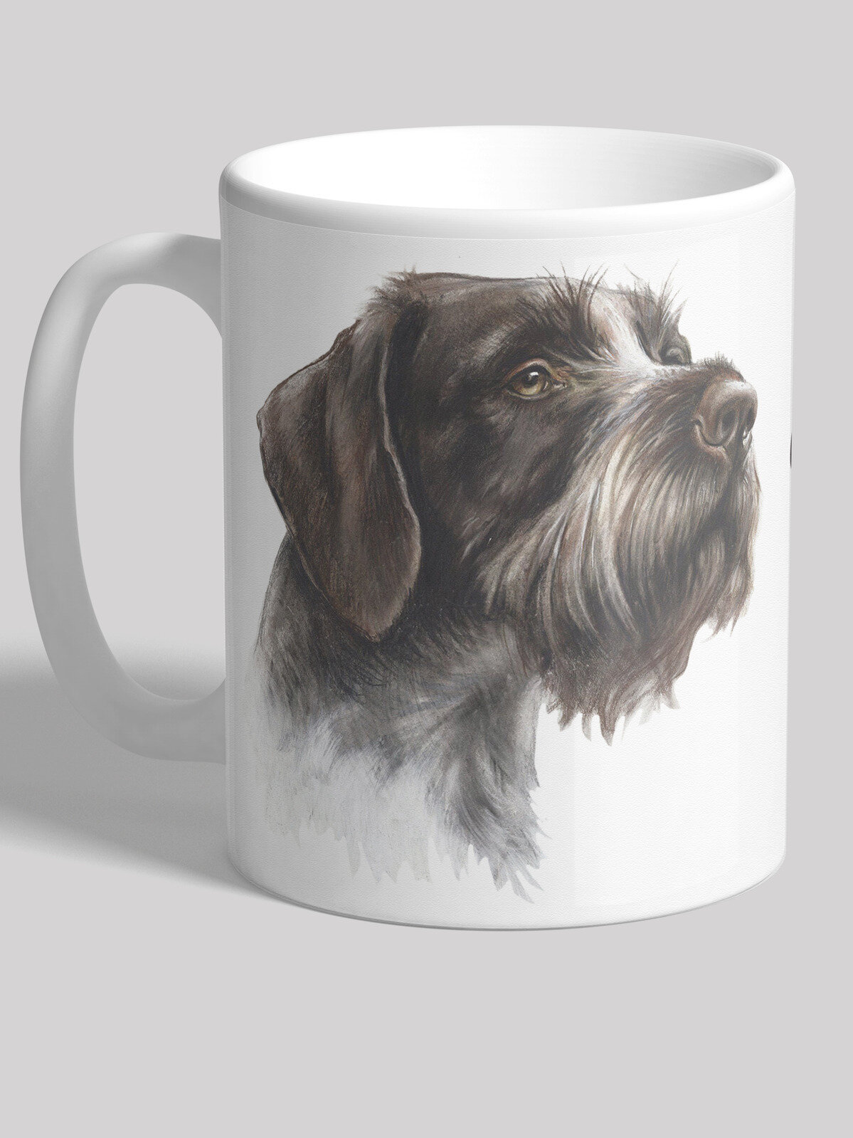 Кружка cooperative.moscow " Лучший друг Дратхаар" (Дратхаар, кружка с Дратхааром, собаковод, собаколюб, собака, подарок с любовью, друг человека, кружка с собакой) , 330 мл, 1 шт