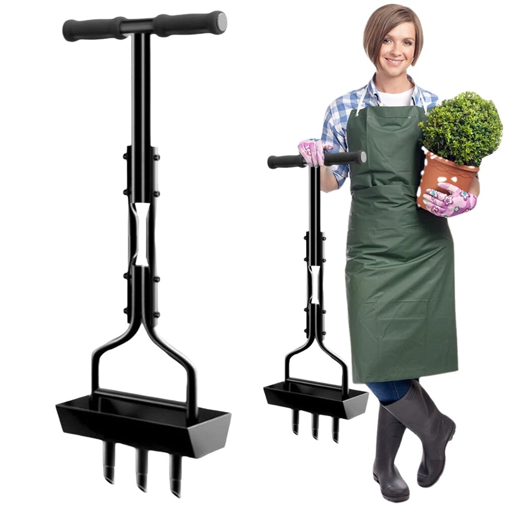 Ручной металлический аэратор для газона