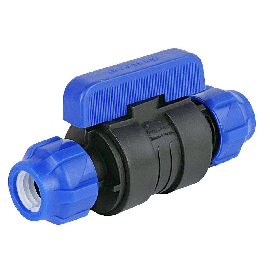 Кран шаровой ПНД компрессионный 25х25 мм