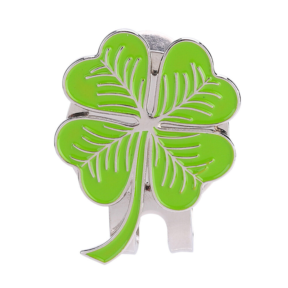 Магнитный зажим для кепки-гольфа Clover Hat Clip Metal Ball Marker Аксессуар для спорта на открытом воздухе